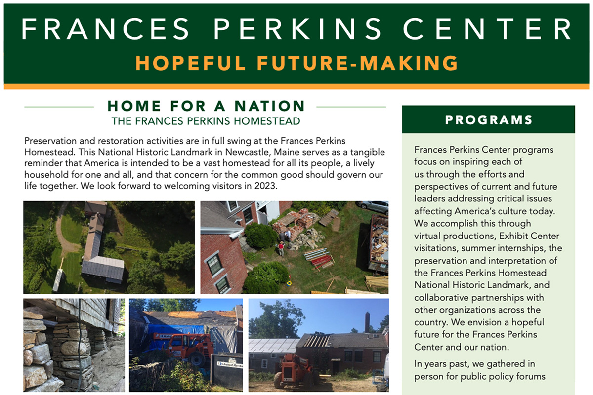 Frances Perkins Center - Honoring the Woman Behind the New Deal